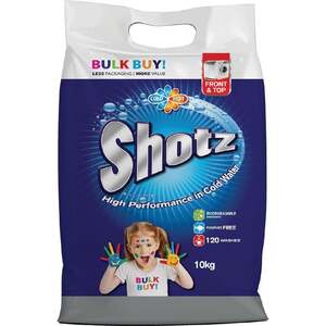 Shotz Laundry Powder Bag 10kg $30 (Limit of 2) + Shipping / $0 CC @ The ...
