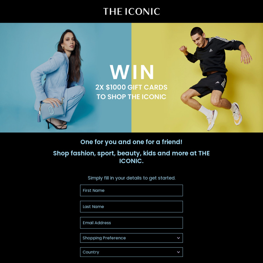Win 2 $1,000 Gift Cards from The Iconic - ChoiceCheapies Competitions