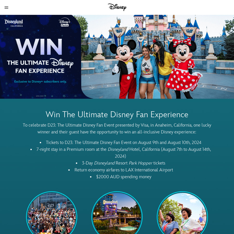 Win a 7 Night Trip for Two to Disneyland California Valued at $21,790 ...
