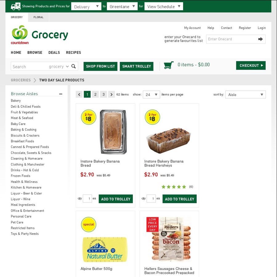 Countdown 2 Day Sale: Alpine Butter 500g $2.80, Nestlé Reduced Cream ...