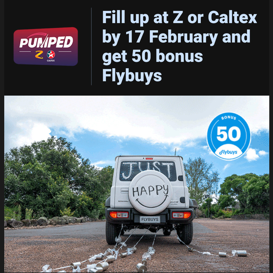 Get 50 Bonus Flybuys When You Spend $40 or More on Petrol or Diesel @ Z ...