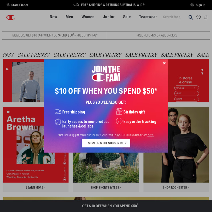 Extra 40% off Storewide @ Champion AU - ChoiceCheapies