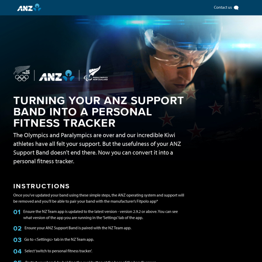 Free - Officially Convert Your ANZ Support Band to Fitness Tracker ...