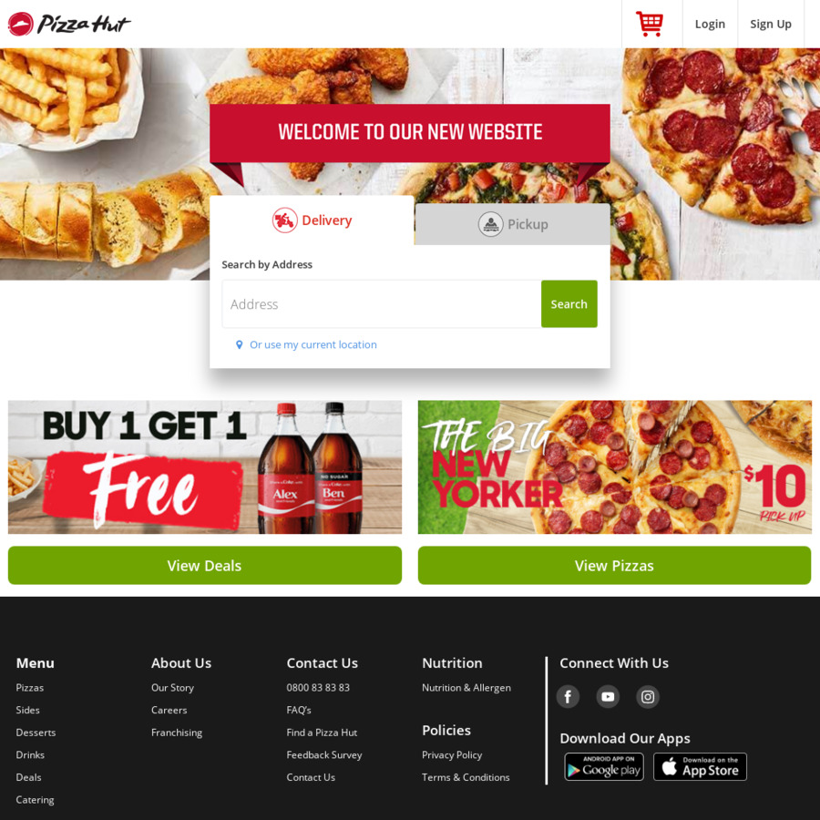 Free Regular Pizza ($3.99) with Min $8 Spend @ Pizza Hut - ChoiceCheapies