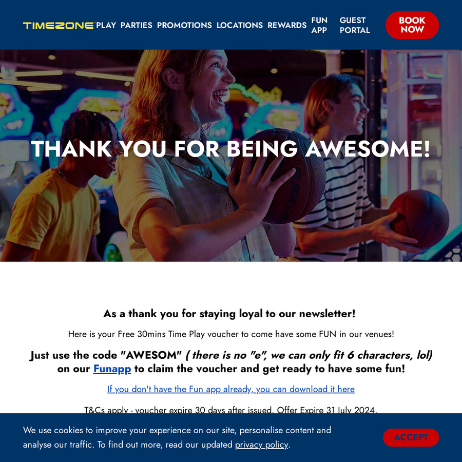 Free 30 Minutes of Play (Red and Yellow Swiper Games Only, No Tickets ...