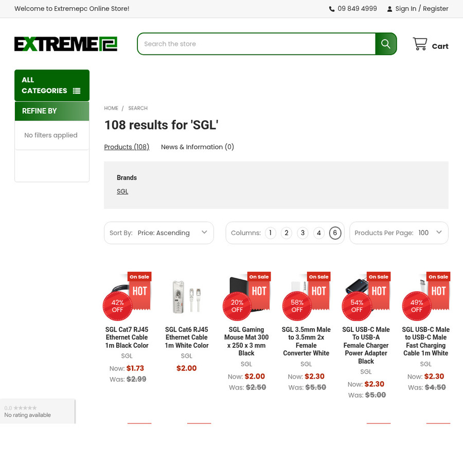 Up to 70% off on SGL products - from $1.73 + $6 Shipping / $0 C&C ...