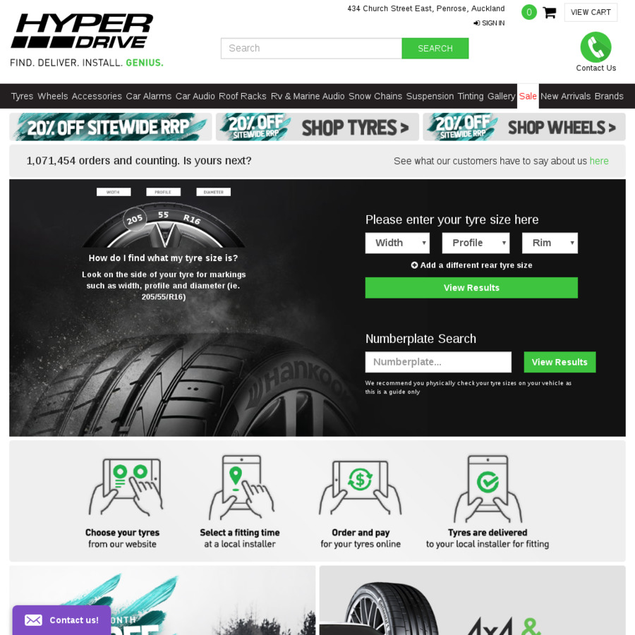 20% off Tyres at Hyperdrive.co.nz - ChoiceCheapies