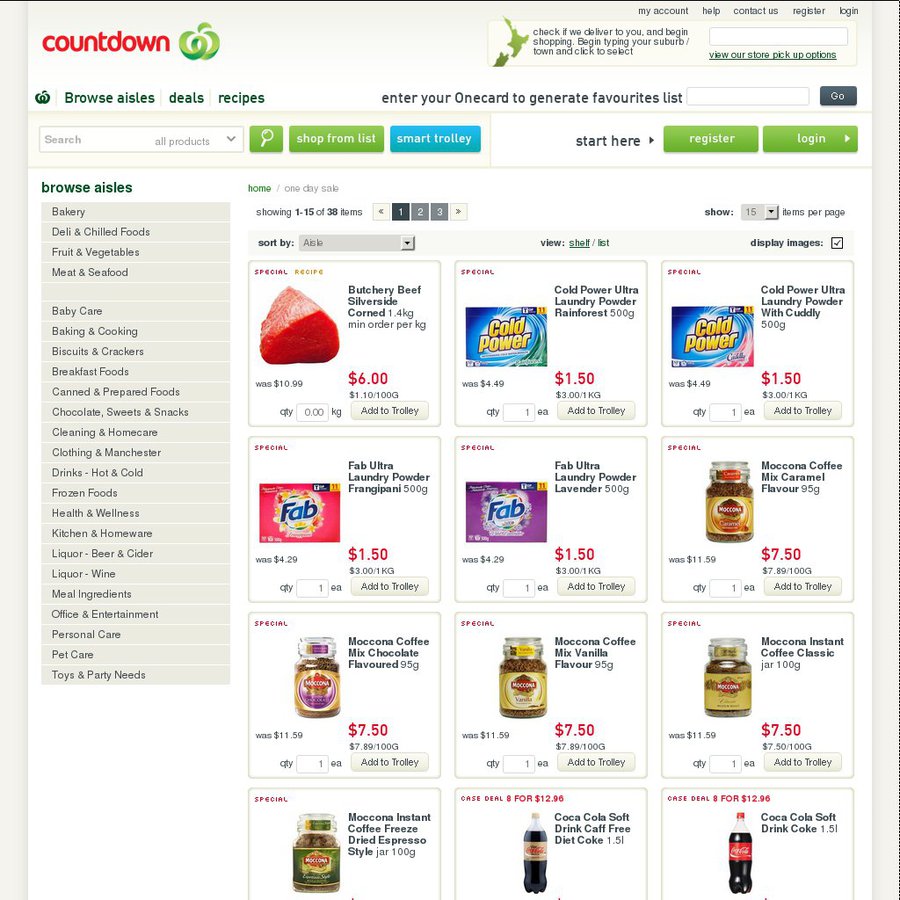 Countdown - Two Day Sale - $6/KG Corned Beef - $1/1.25l Sparkling Water ...