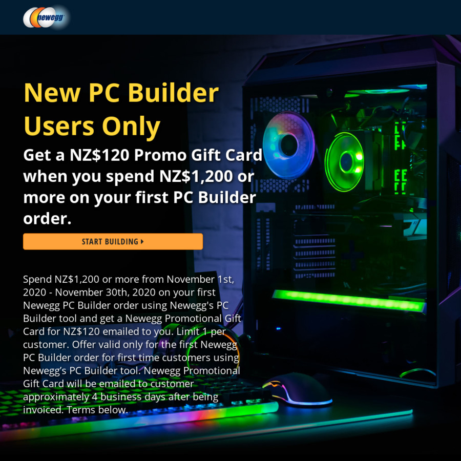 Bonus $120 Gift Card With PC Builds over $1200 | NZD $14 Savings On ...