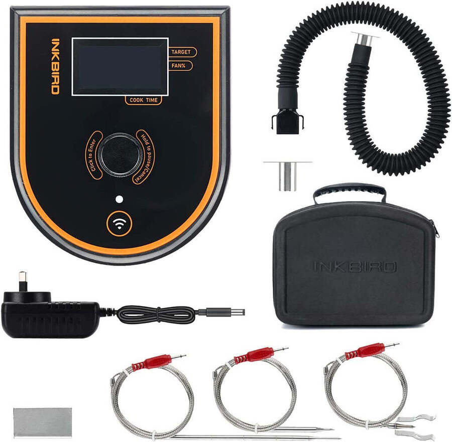 INKBIRD Wi-Fi Bluetooth Smoker Fan Controller Thermometer ISC-007BW ...