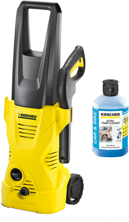 Kärcher K2 Plus Water Blaster + Kärcher 3 In 1 Ultra Foam Cleaner 1L ...