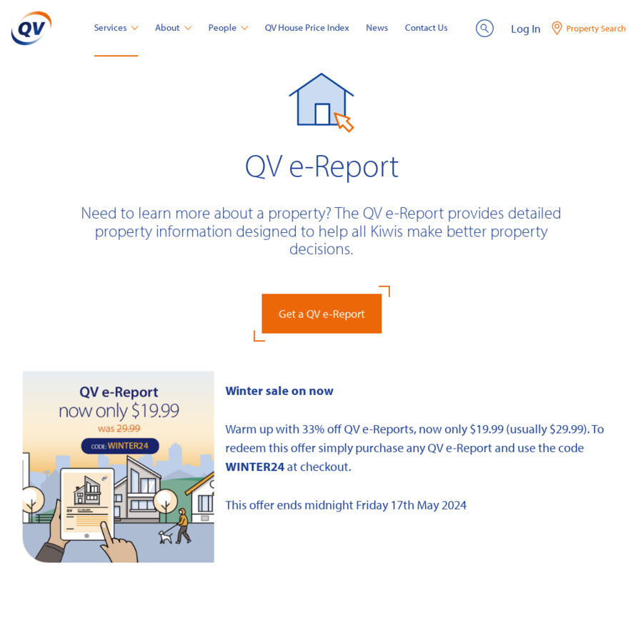 Property e-Report $19.99 (Usually $29.99) @ QV - ChoiceCheapies