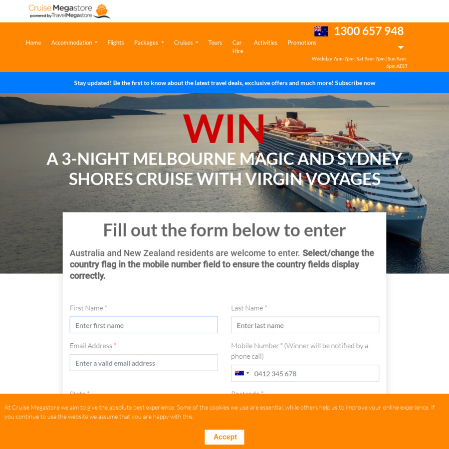 Win a 3-Night Melbourne Magic & Sydney Shores Cruise with Virgin Voyages from Cruise Megastore ...