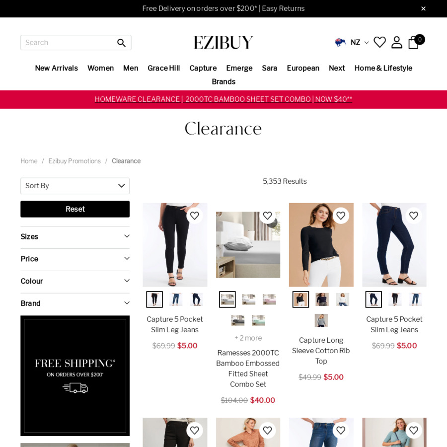 $10 Jackets, $5 Jeans/Hoodies & More + Shipping ($0 with $200 Spend) @ EziBuy - ChoiceCheapies