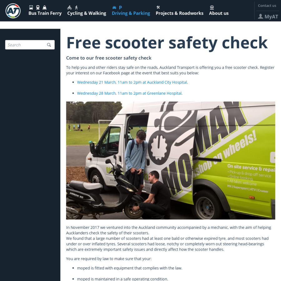 Free Scooter Safety Check by Auckland Transport - ChoiceCheapies