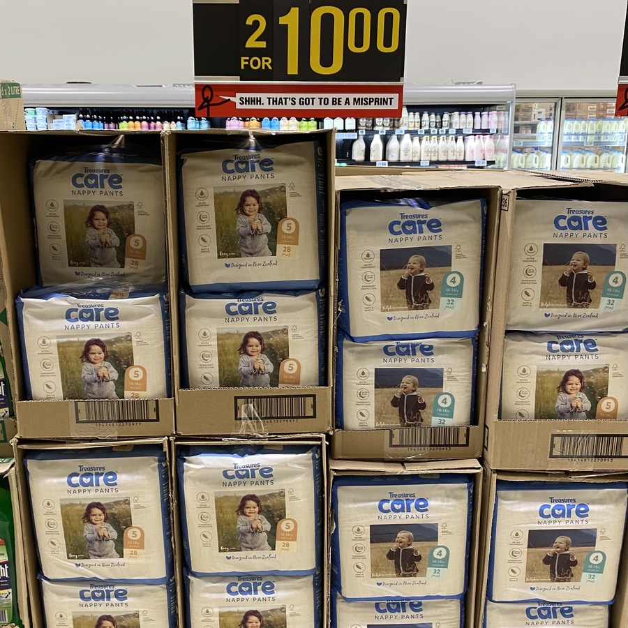 Treasure Care Nappy Pants 2 for $10 in store only @ PAK'nSAVE Botany ...