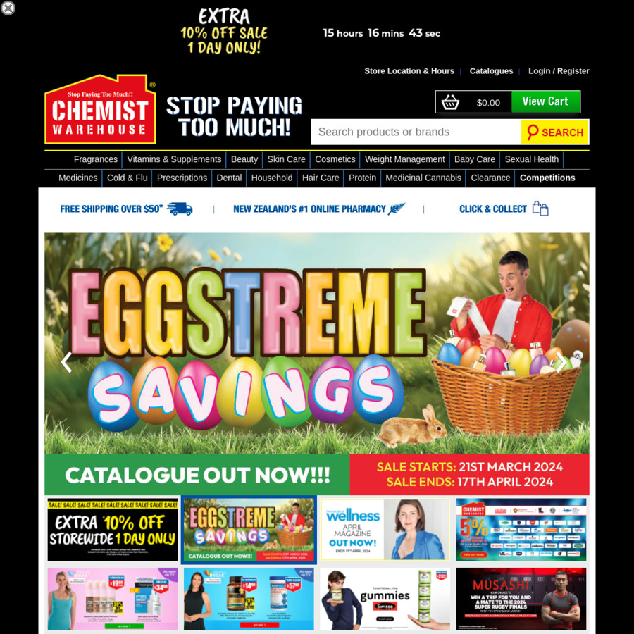 10% off Storewide (Exclusions Apply) @ Chemist Warehouse - ChoiceCheapies
