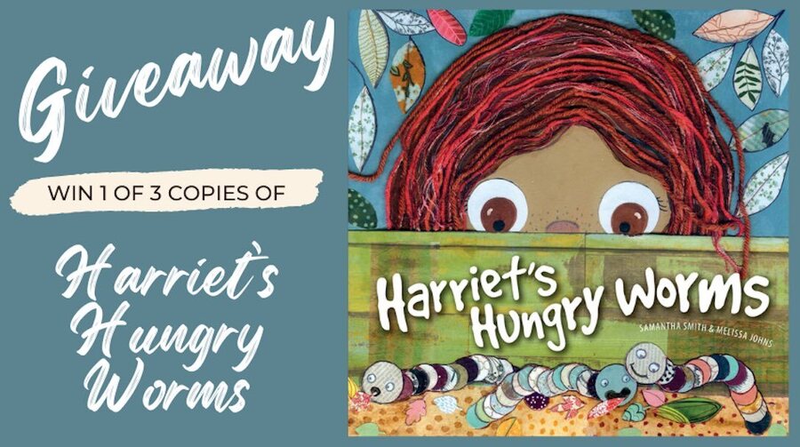 Win 1 of 3 copies of Harriet’s Hungry Worms (Samantha Smith book ...