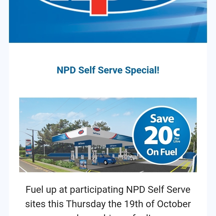 $0.20 Off Per Litre (All Grades) @ Participating NPD Fuel Self Service ...