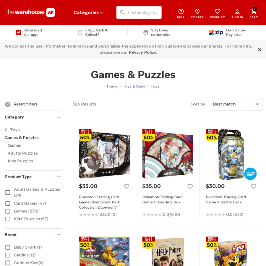 30% off + Buy 1 Get 1 Half Price Board Games @ The Warehouse ...