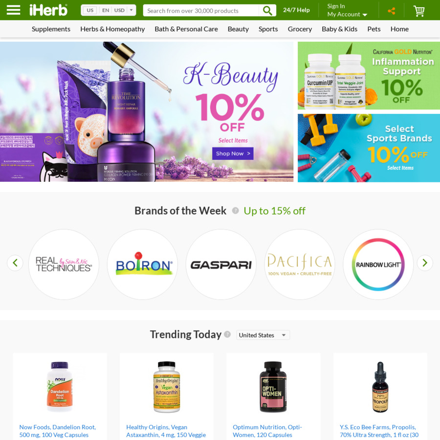 20% off on Selected Product Lines @ iHerb - ChoiceCheapies