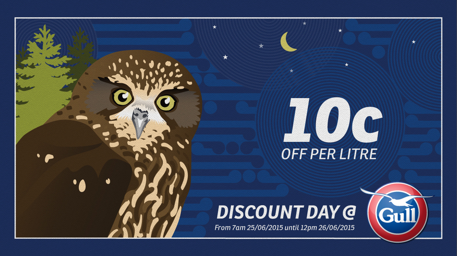 Gull New Zealand 10 Cents off Per Litre until 12PM 26/6 - ChoiceCheapies