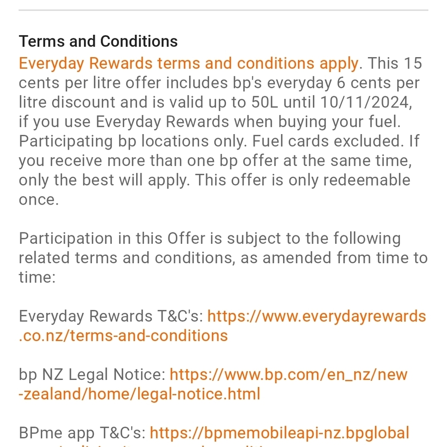 $0.15 off Per Litre (50L Max) @ BP (Everyday Rewards Card Required ...