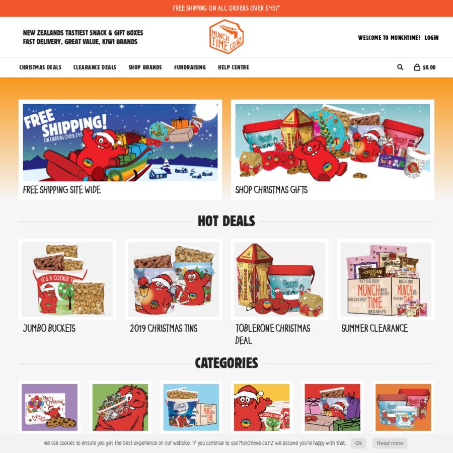 Free Shipping + Free Gift (No Minimum Spend) @ Munch Time - ChoiceCheapies