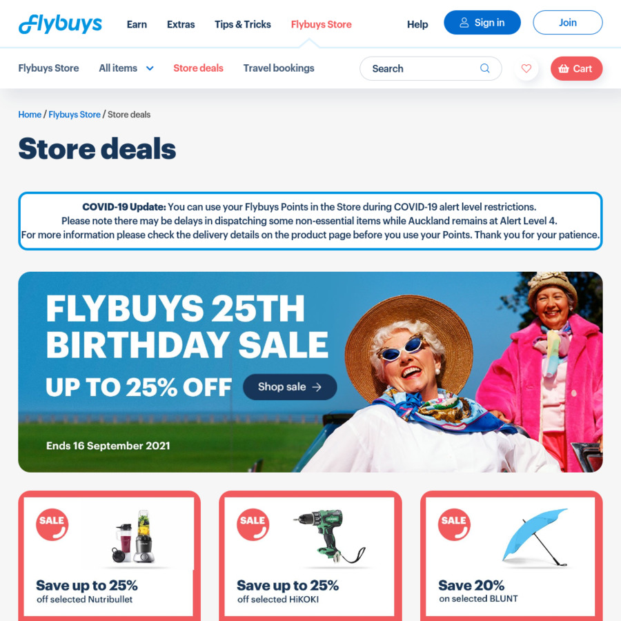Save up to 25% @ FlyBuys Store - ChoiceCheapies