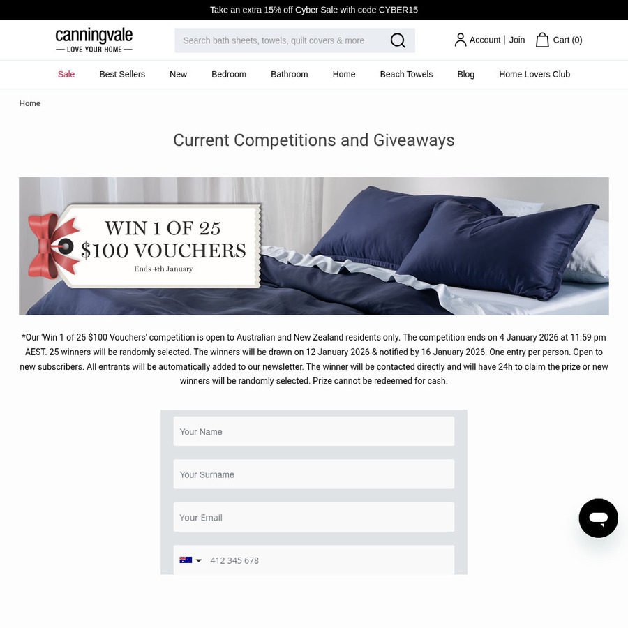 Win 1 of 25 $100 Vouchers from Canningvale - ChoiceCheapies Competitions