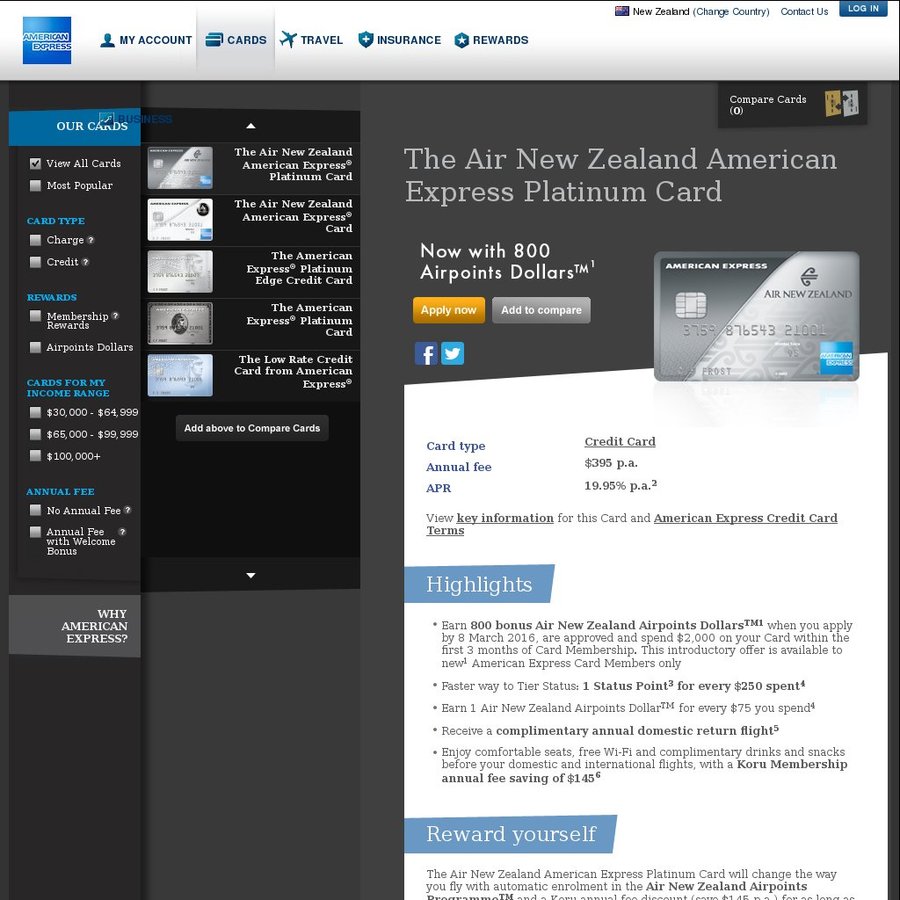 800 Airpoints Dollars + Return Domestic Flight with Air NZ American ...