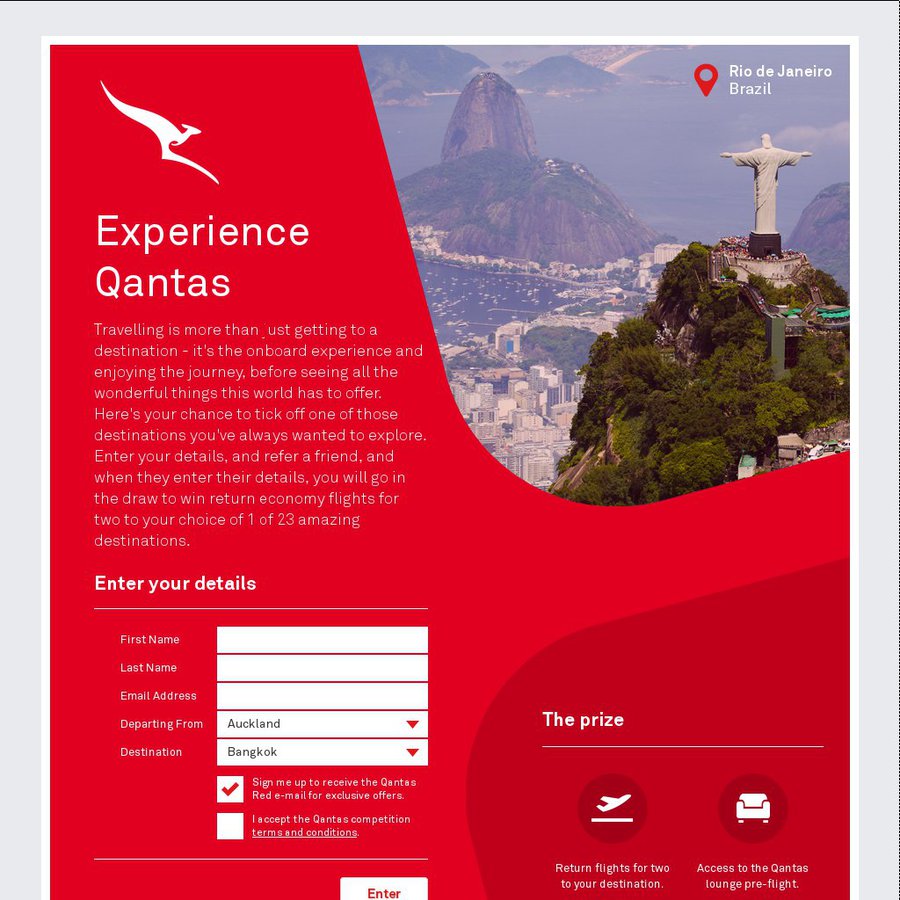 Win Qantas Return Flights for 2 to Any of 23 Worldwide Destinations ...