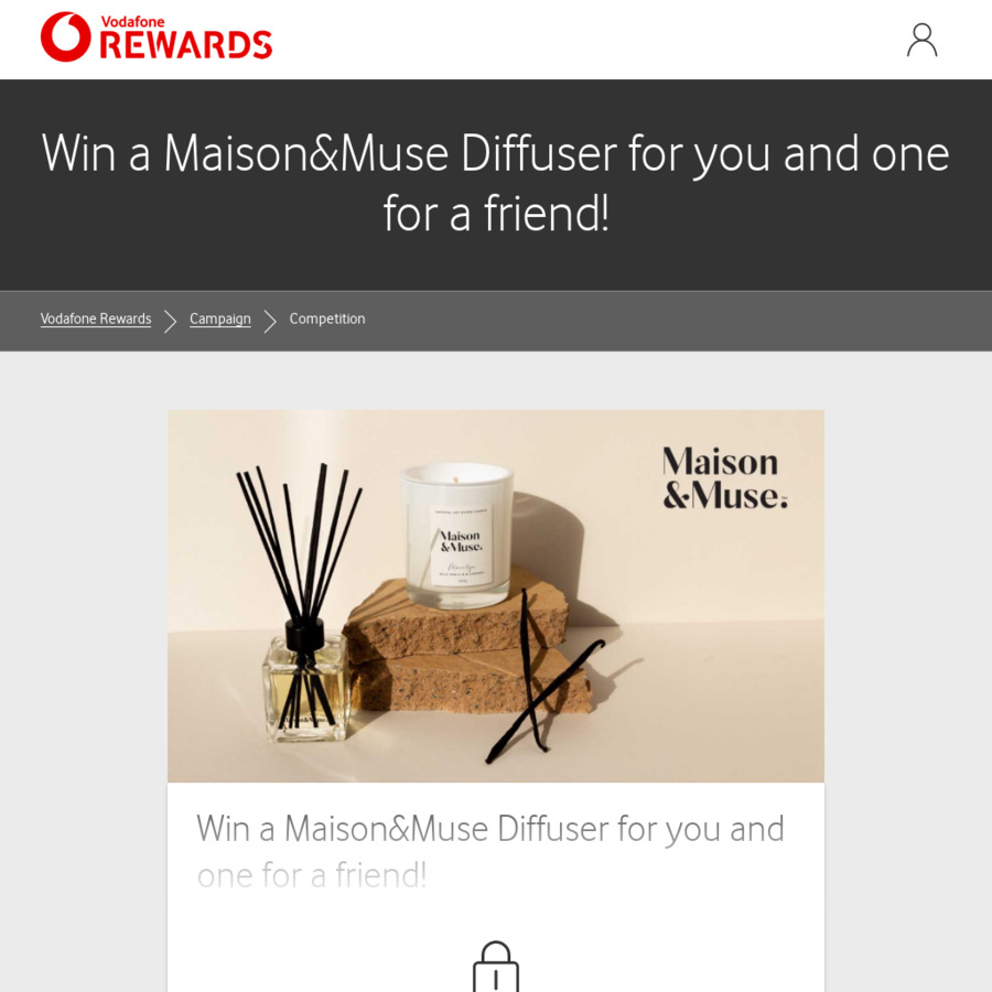 Win a Maison&Muse Diffuser (one for you, one for friend) @ Vodafone ...