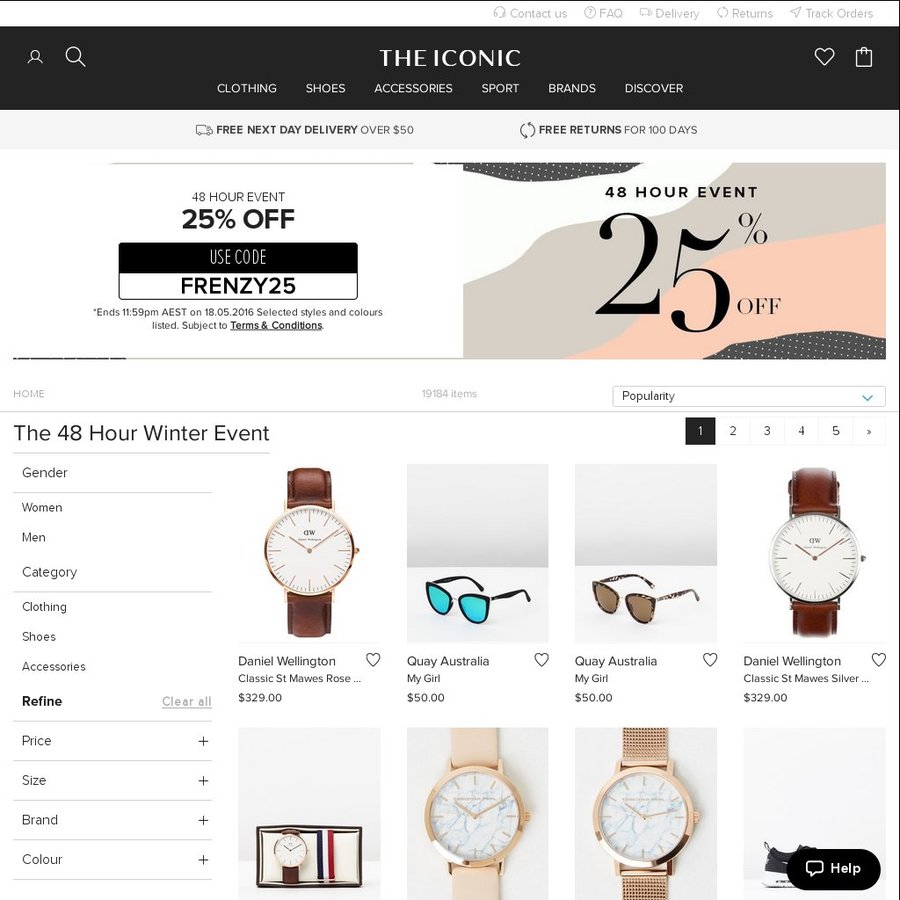 The Iconic 48 Hour Event - 25% off 20,000 Styles - ChoiceCheapies