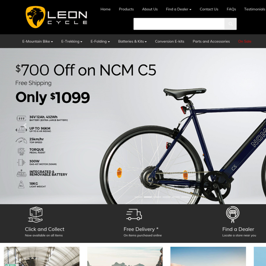 10% off All Electric Bicycles + Free Shipping: NCM C7 Electric Bike $1,499, NCM C5 $1,099 @ Leon ...