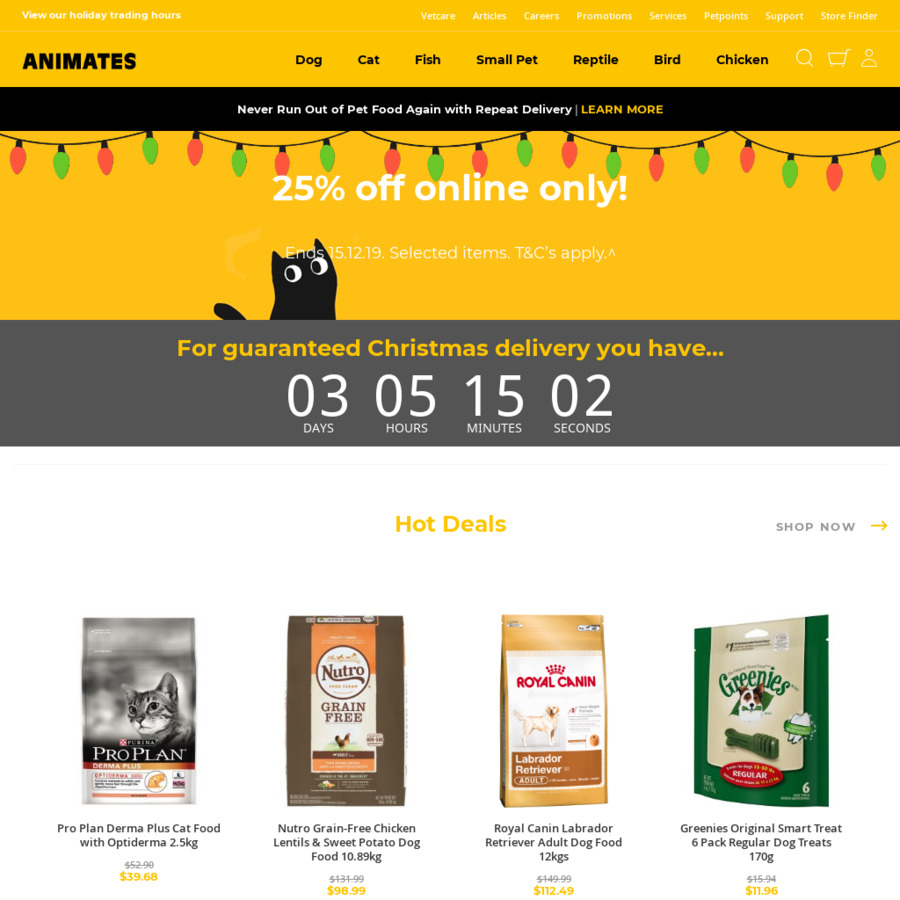 25% off Selected Items at Animates.co.nz - ChoiceCheapies