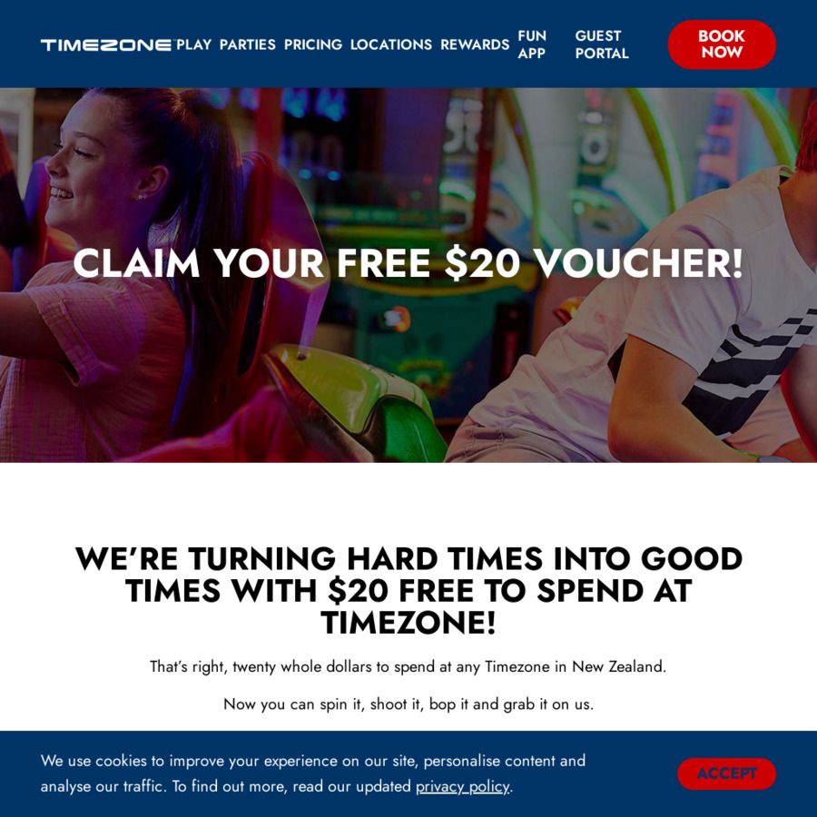 Free $20 Arcade Credit Voucher (Redeemable in-Store Only) @ Timezone ...