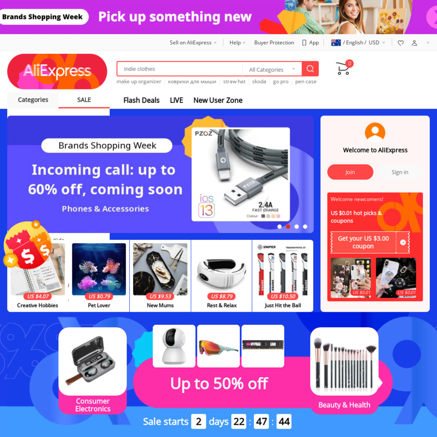 US$4 (~NZ$6.12) off @ AliExpress (Social Media Req.) - ChoiceCheapies