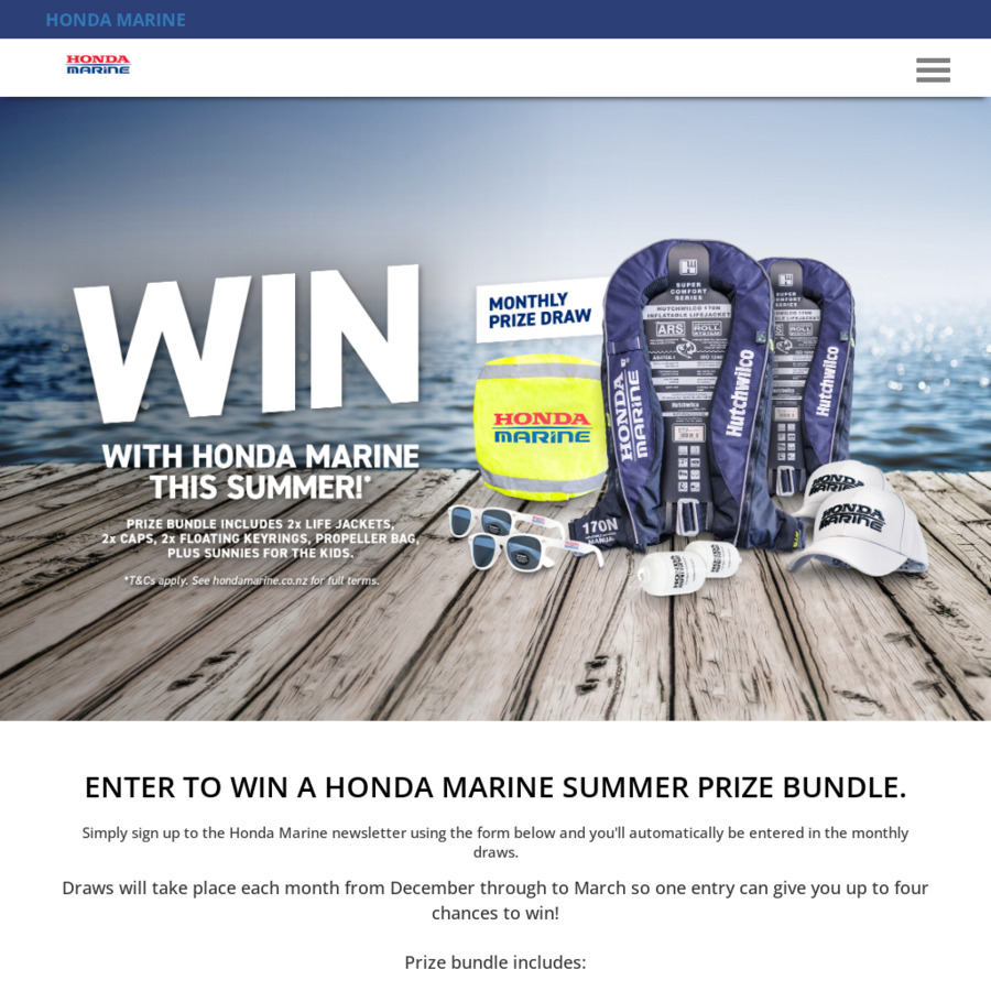 Win life jackets, caps, floating keyrings, propeller bag & sunnies for ...